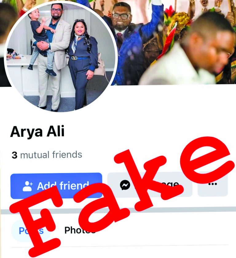 Fake social media profile of First Lady Arya Ali surfaces - Guyana Times