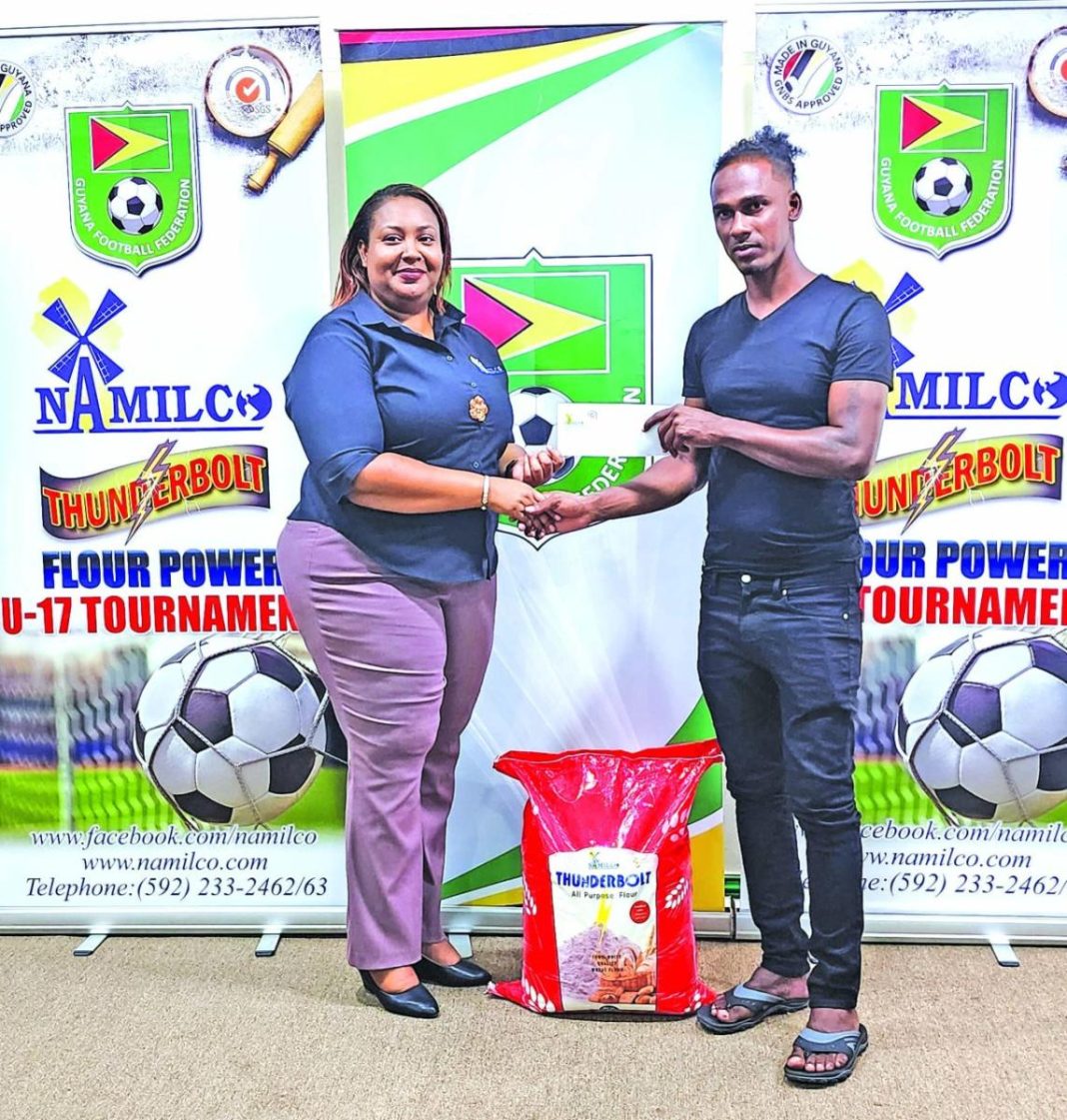 NAMILCO’s Alicia Anderson makes a presentation to Gregory “Jackie Chan ...