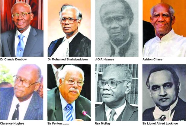 8 Guyanese named among "Legendary Caribbean Legal Practitioners ...