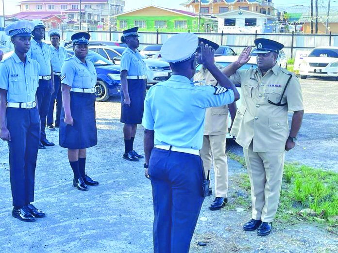 Exemplify professionalism, courtesy – Traffic Chief to ranks - Guyana Times