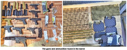 GRA on high alert following discovery of guns, ammo in barrel - Guyana ...