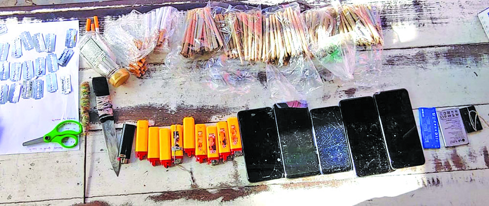 Improvised weapons, other contraband items found during prison raid ...