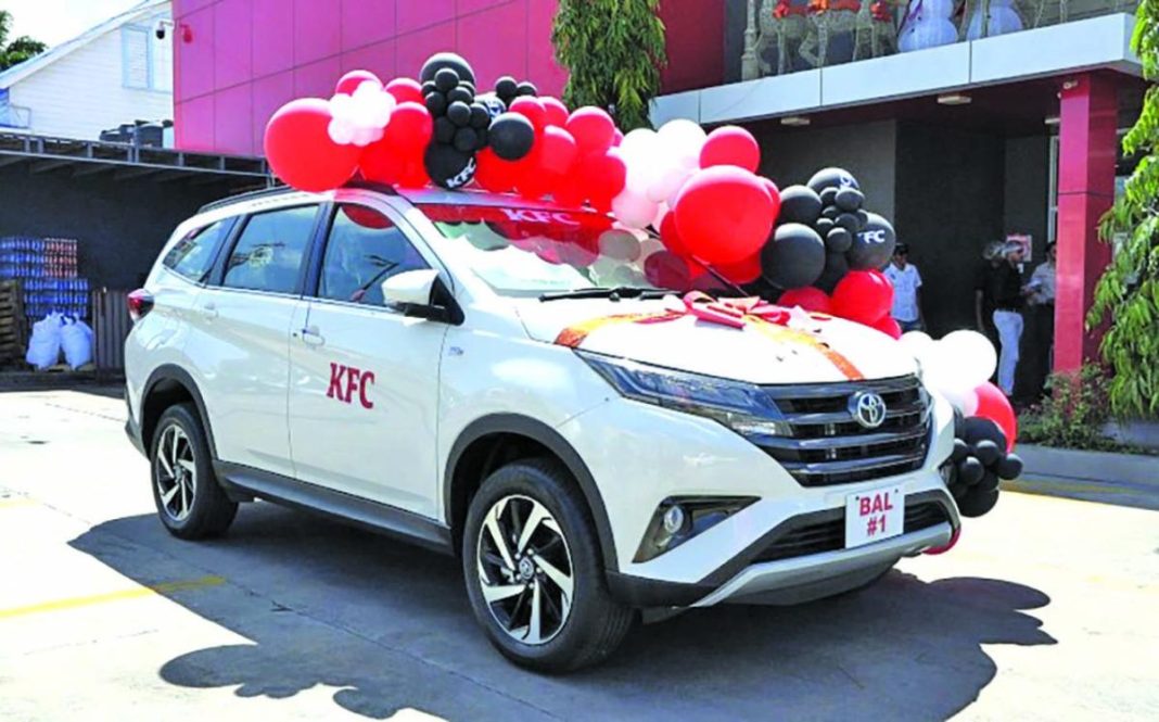 Eccles woman wins brand new Toyota Rush in KFC’s “Rush for a Bucket ...