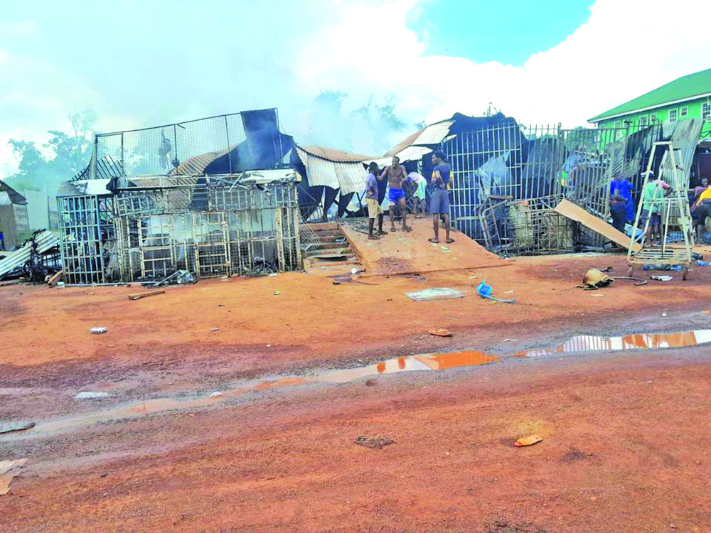 Chinese supermarket gutted, several other buildings destroyed after ...