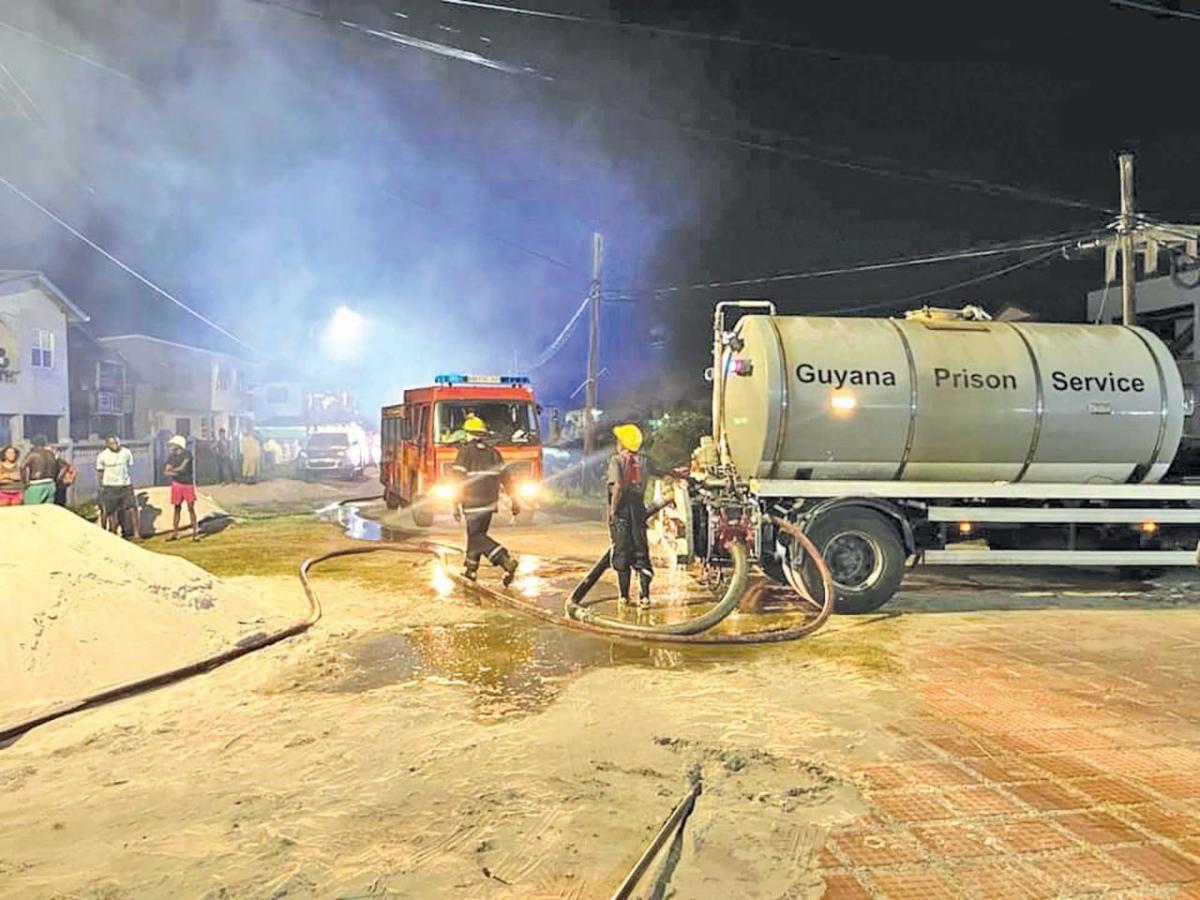 Lamaha Park house destroyed by fire - Guyana Times