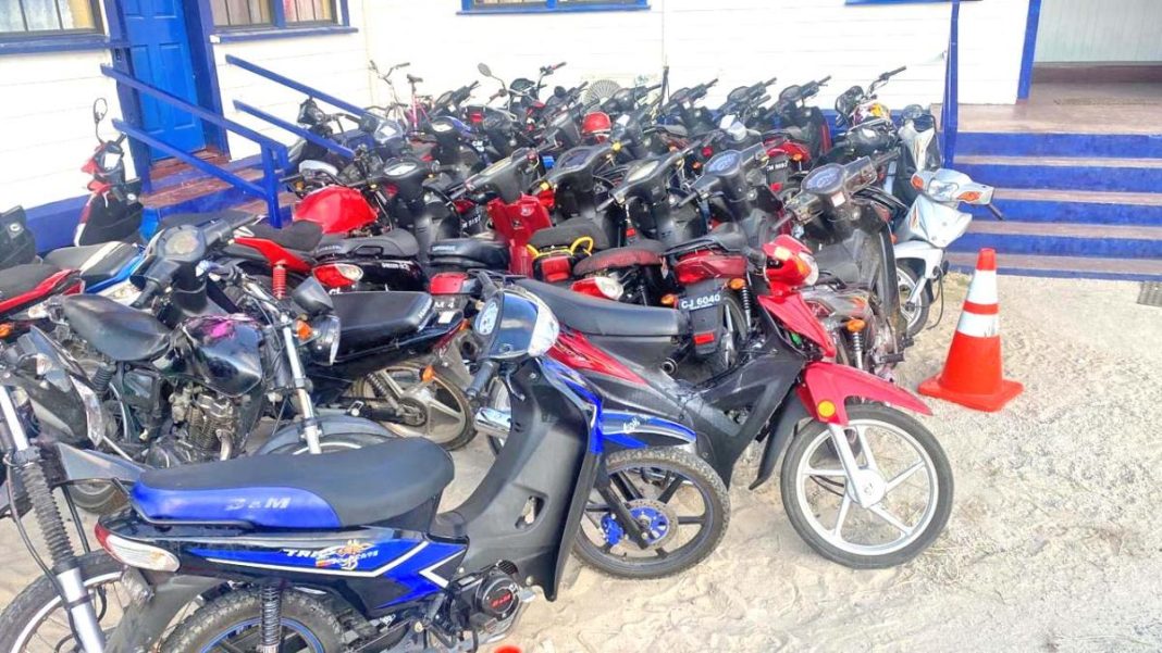 Several motorcycles seized from errant road users - Guyana Times