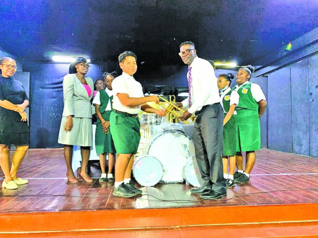 Mackenzie High School receives musical instruments - Guyana Times