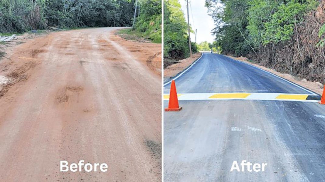 $420.1M road upgrades completed in Kwakwani - Guyana Times