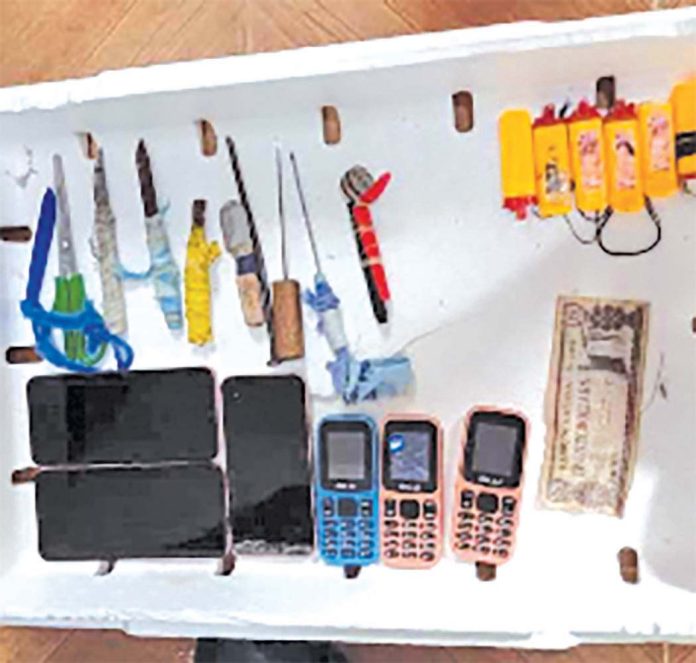 Improvised weapons found during Mazaruni Prison raid - Guyana Times