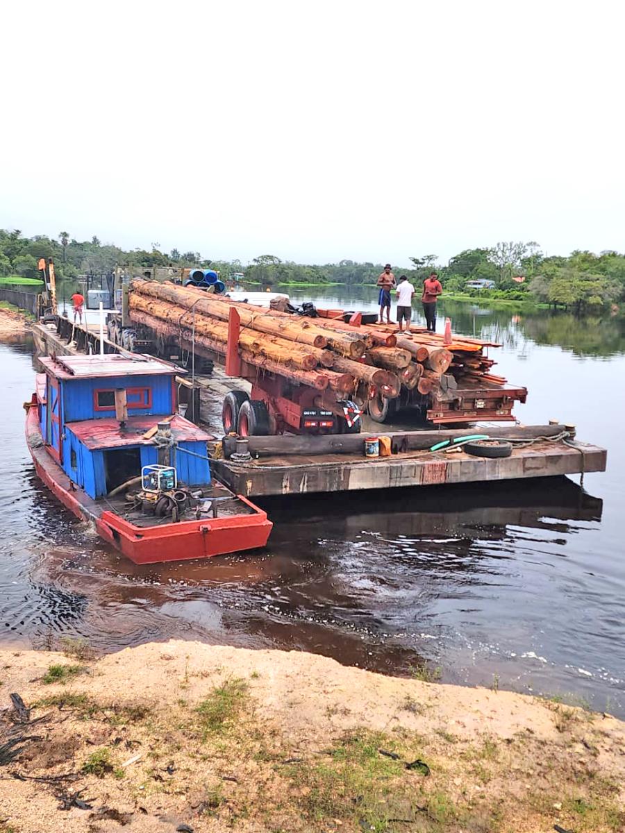 Commercial activities resume in Kwakwani following repairs to barge ...