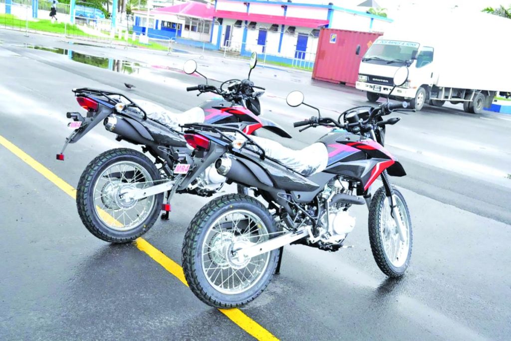 GPF receives 2 motorcycles to aid in crime-fighting - Guyana Times