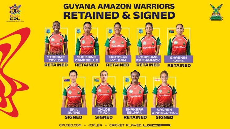 GAW Women announce signed, retained players for WCPL 2024 - Guyana Times