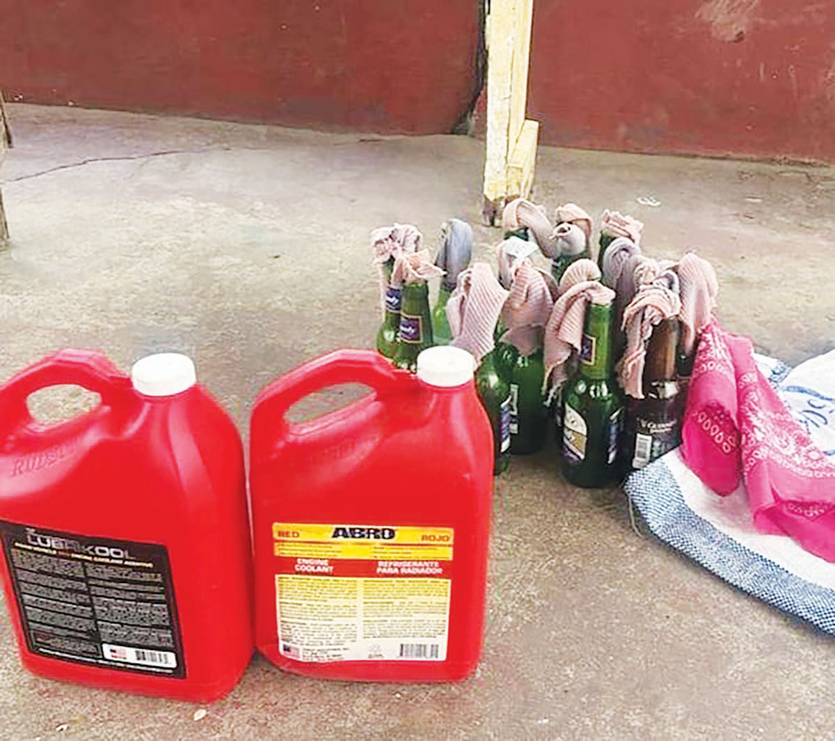 Molotov cocktails, other flammable items seized by Police during Sophia ...