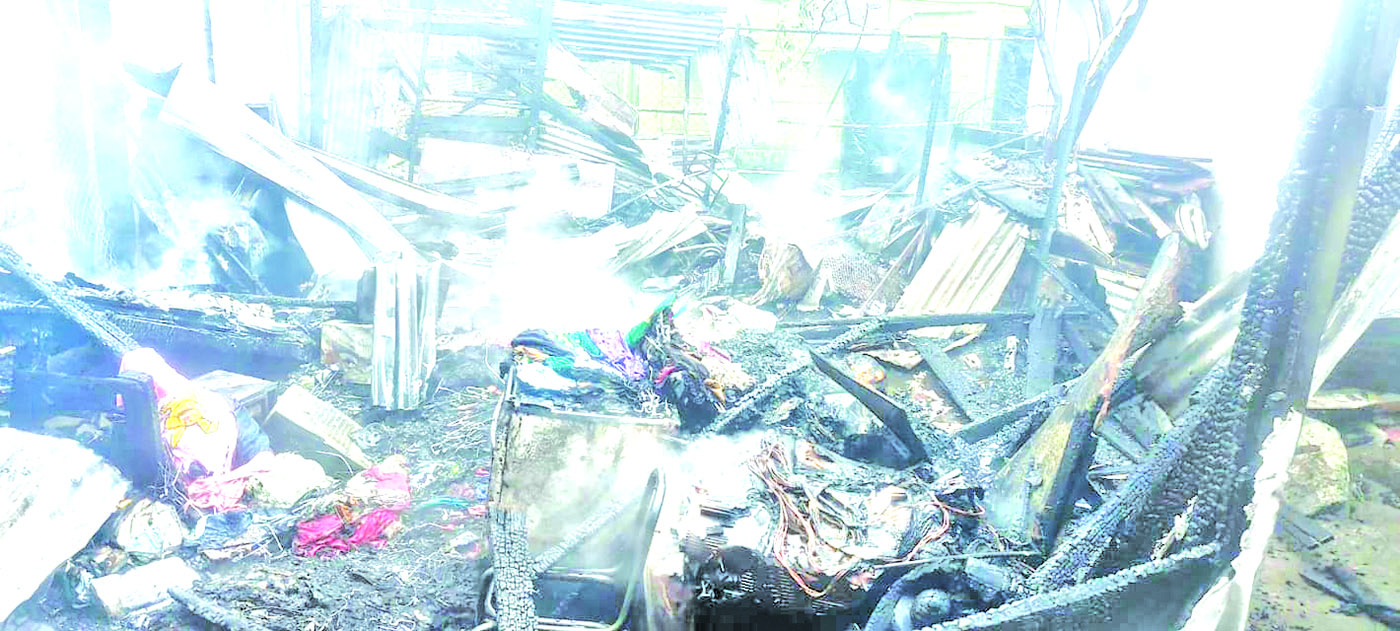 Fire guts linden clothing stall - Guyana Times