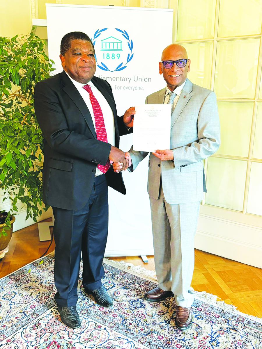 Ambassador Dr Leslie Ramsammy presents letter of Credence to Inter ...