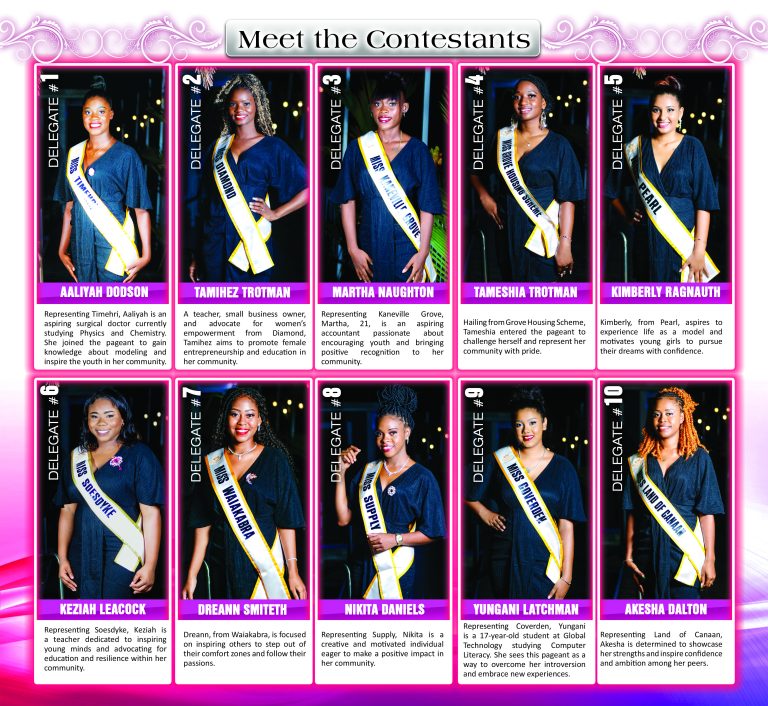 Miss East Bank title up for grabs this Saturday evening - Guyana Times