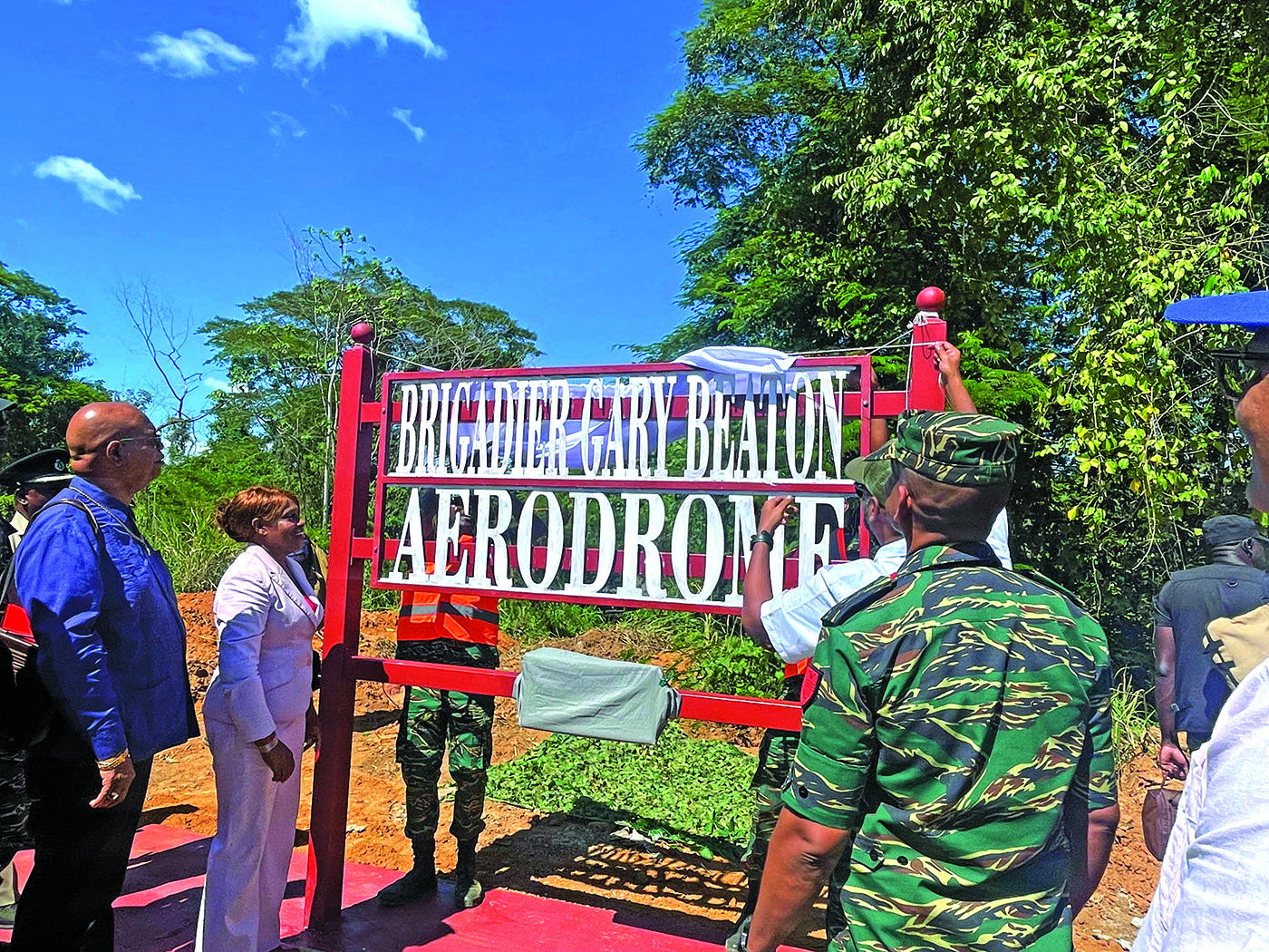 $688.8M Brigadier Gary Beaton Aerodrome commissioned - Guyana Times