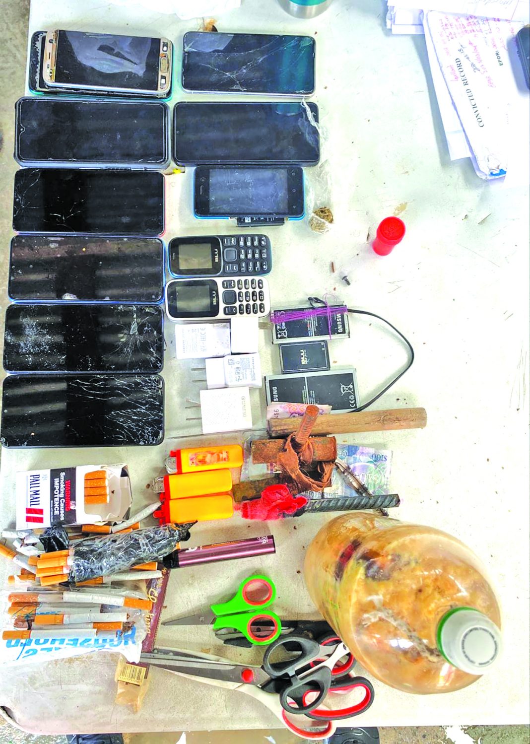 Improvised weapons, ganja found during prison raid - Guyana Times