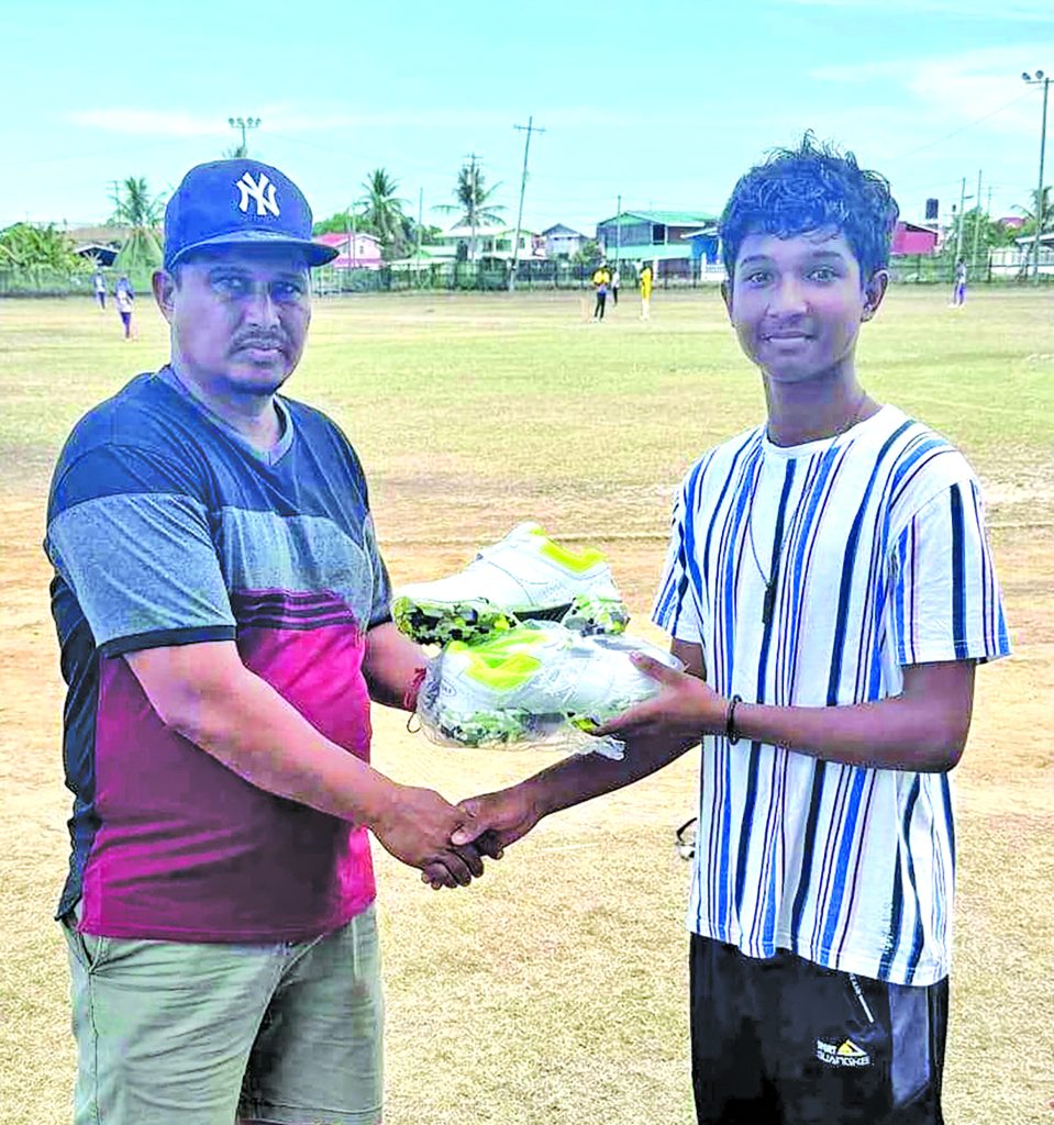 Altaf Ali is latest beneficiary of Cricket Gear Initiative - Guyana Times