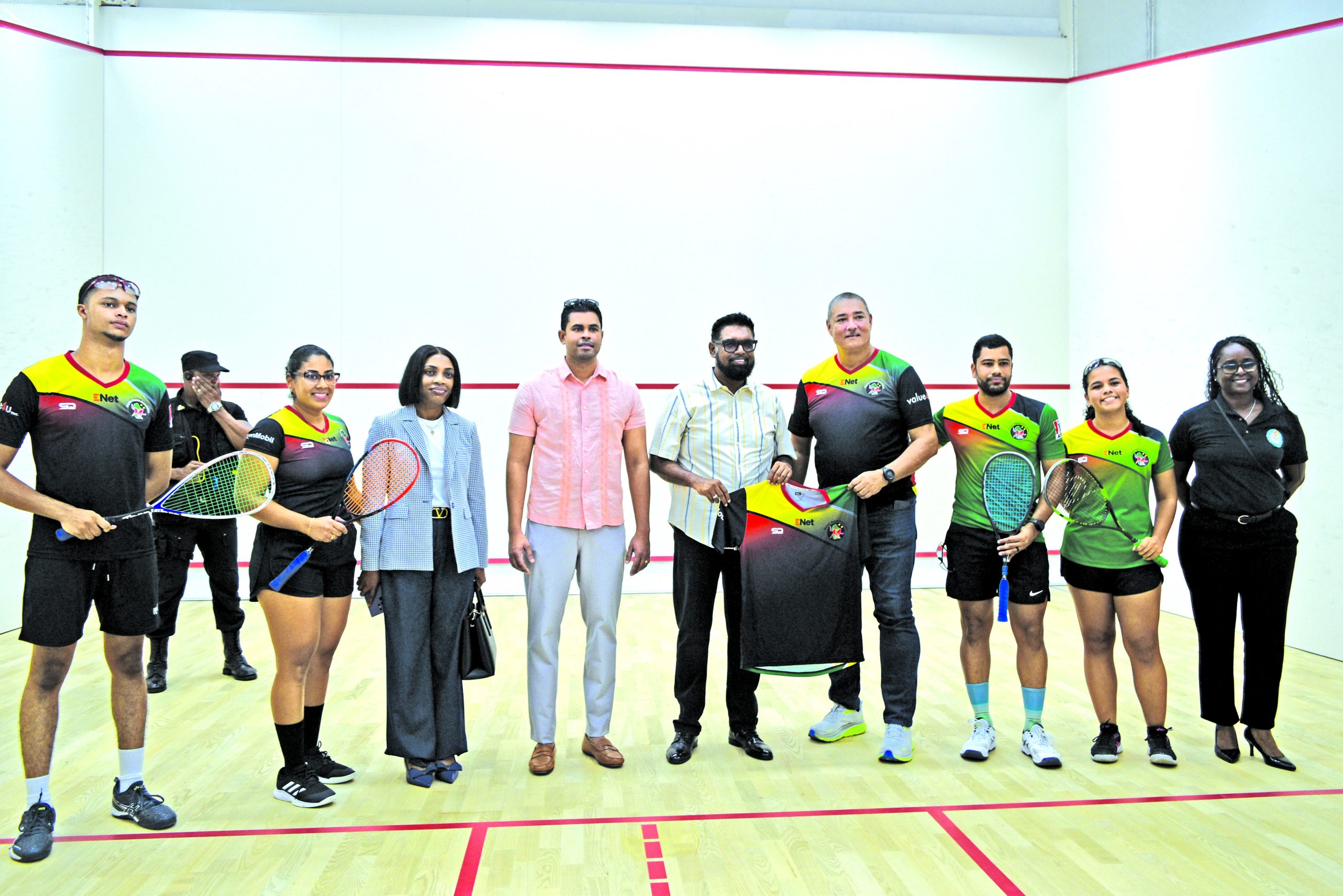$68M Squash Doubles Court now open at National Racquet Centre - Guyana ...