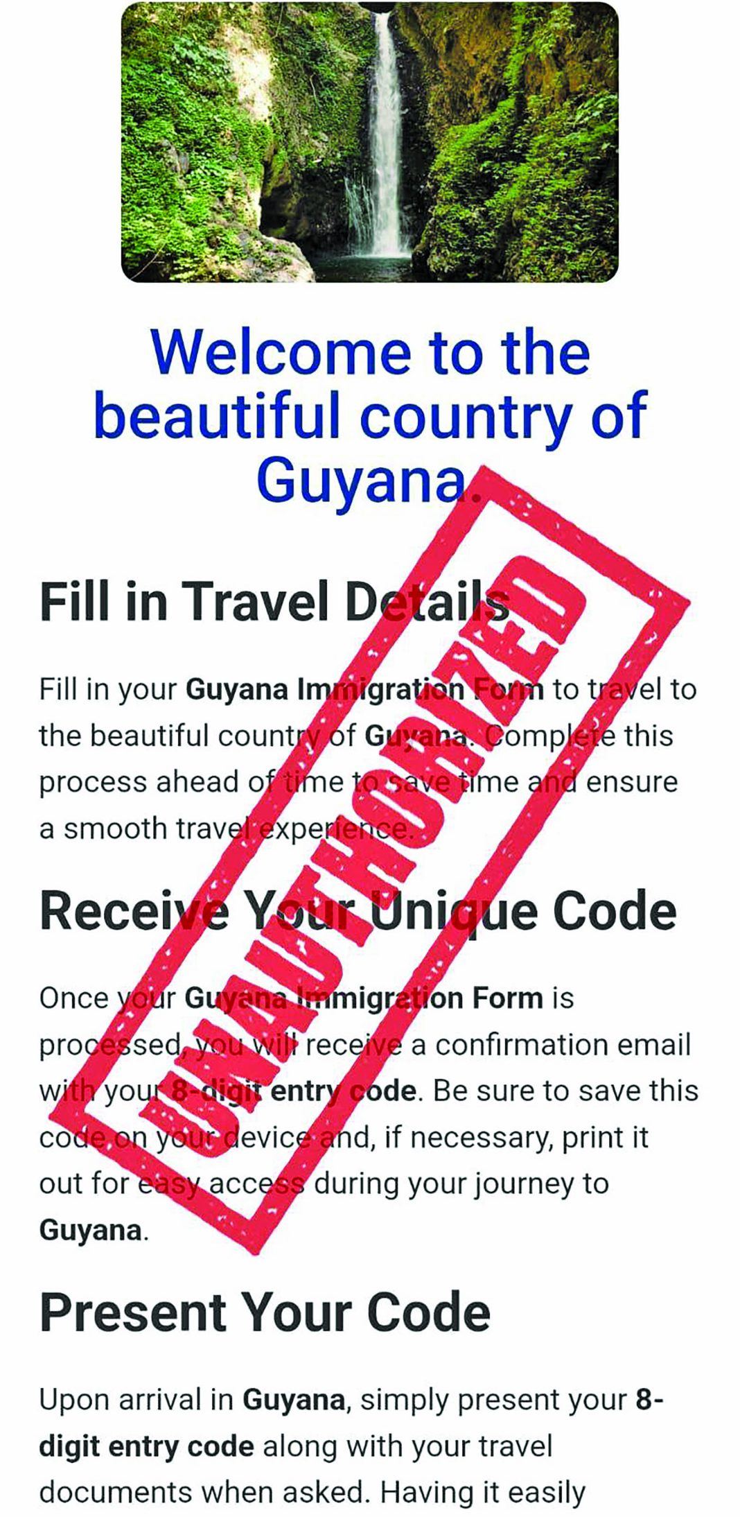 CJIA warns of online immigration form scams - Guyana Times