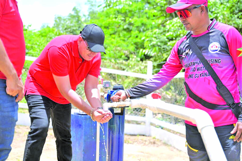 Moruca water supply boosted with new well systems - Guyana Times