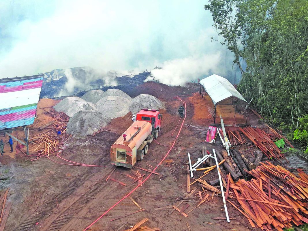Linden sawmill dump fire: Blaze expected to continue for several days ...
