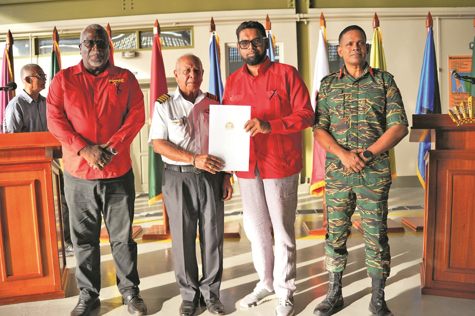 Long-serving army pilot conferred with Medal of Service - Guyana Times