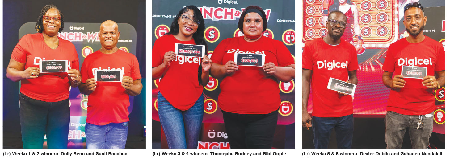 6 Digicel customers win millions in summer “Punch & Win” promotion ...