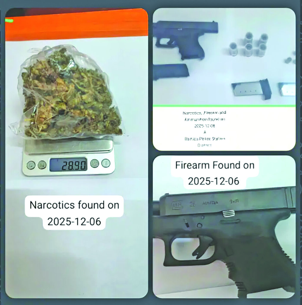 Reg. 7 cops find ganja, gun & ammo during riverine patrol - Guyana Times